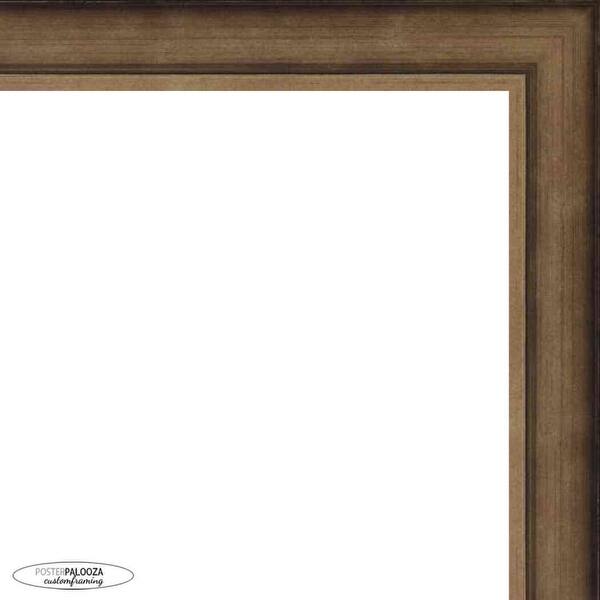 36x12 Traditional Pewter Complete Wood Panoramic Frame with UV Acrylic ...