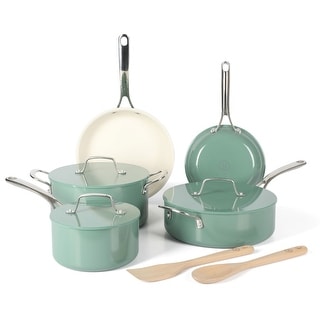 Martha Stewart Galway Premium Nonstick PFA Free Ceramic Interior 10 ...