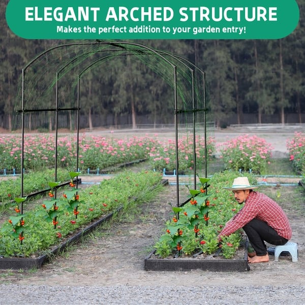 DoCred Garden Trellis for Climbing Plants, Outdoor Metal Trellis - On ...