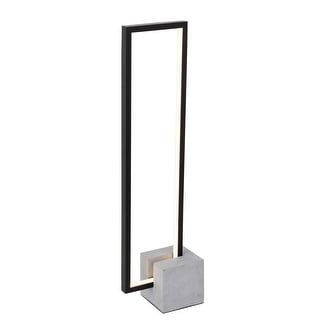 Dainolite Florence LED Table Lamp - 22W - Black Finish - Concrete Base ...