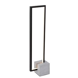 Dainolite Florence LED Table Lamp - 22W - Black Finish - Concrete Base ...