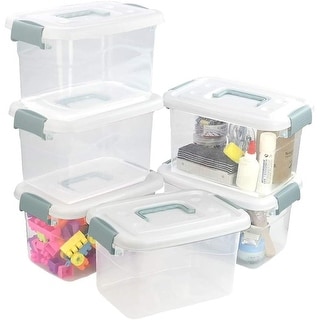 5.5 Quart Plastic Clear Storage Bins - Bed Bath & Beyond - 39120075