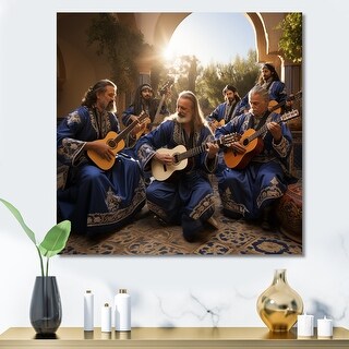 Designart "Judaism Sephardic Guitar Player I" Judaism Wall Art - Bed ...