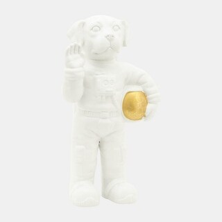 Astro Dog Tabletop Figurine - 12" - White and Gold - Bed Bath & Beyond ...