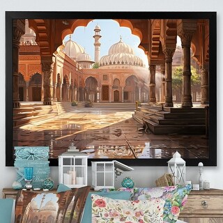 Designart "Islam Art The Path I" Islamic Framed Canvas Prints - Bed ...