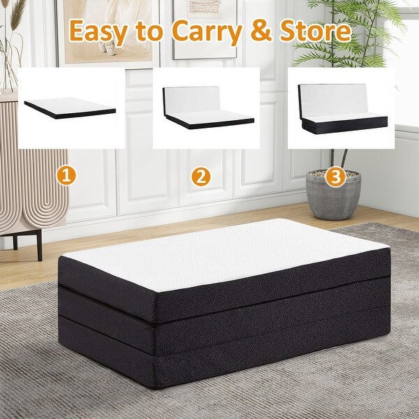 Tri fold king mattress store