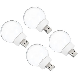 4Pcs USB Plug Night Light 1W Portable Mini LED Lamp Bulb, Warm Yellow ...