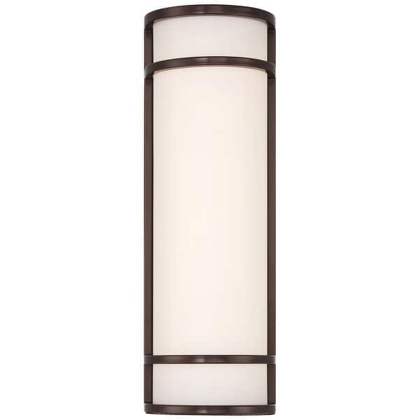 Access Lighting Cove Dual Voltage Emergency Backup Outdoor LED Wall ...