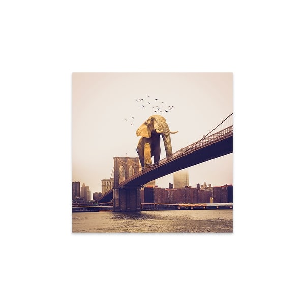 Elephant Bridge Amble Print On Acrylic Glass by Soaring Anchor Designs ...