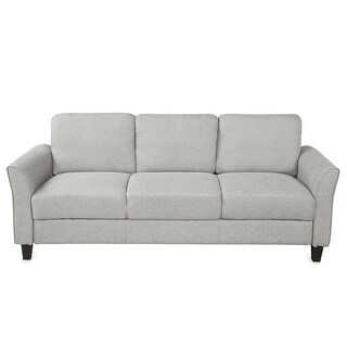 3-Seat Sofa Living Room Linen Fabric Sofa - Bed Bath & Beyond - 37262865