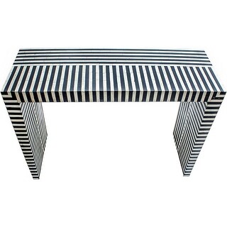 LOHA Handmade Bone Inlaid, Solid Wooden Console Table - Bed Bath ...