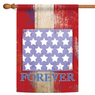Stars and Stripes "Forever" Patriotic Outdoor Flag - 40" x 28" - Bed ...