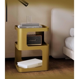 3-Tier Side Table, Modern Nightstand, Accent Bedside Table for Living ...