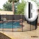 12 Ft. Swimming Pool Fence Garden Fence Black - Bed Bath & Beyond ...
