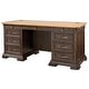 AS2 Rustic Wood Executive Desk 3 piece Set - Bed Bath & Beyond - 38105554