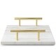 Laurie Gates Rectangle Marble Tray with Handles - Bed Bath & Beyond ...