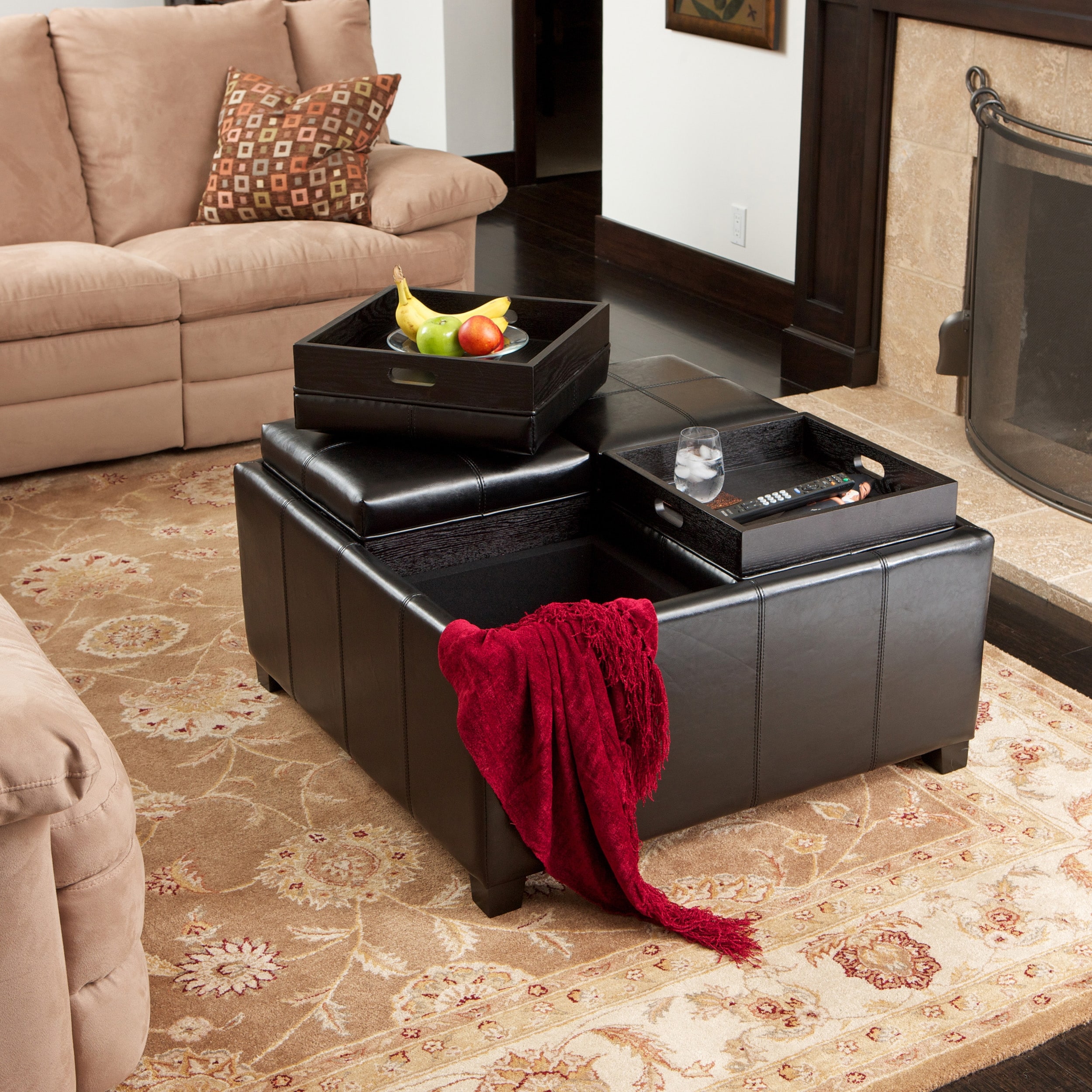 Christopher Knight Home Dartmouth 4 Sectioned Bonded Leather