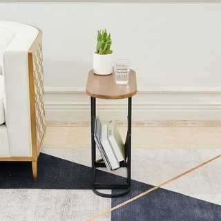 Oval C Shaped Table End Table, White - On Sale - Bed Bath & Beyond ...