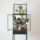 Metal and Acrylic Display Case and Terrarium with Legs - 21.3"L x 21.3 ...