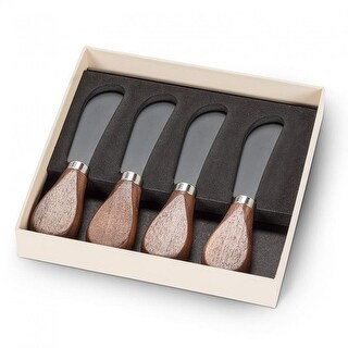 Set Of 4 Walnut Wood Handled Pate Spreader - Bed Bath & Beyond - 42023930