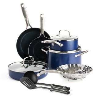 Blue Diamond Cookware Diamond Infused Ceramic Nonstick, 11 Piece ...