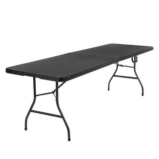 SUGIFT Folding Table 6ft Portable Heavy Duty Plastic Fold-in-Half ...
