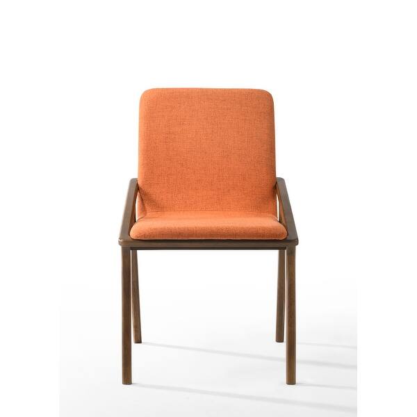 Modrest Zeppelin Modern Orange Dining Chair (Set of 2) - Bed Bath ...