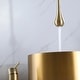 63'' H Solid Brass Ceiling Mounted Water Drop Bathroom Faucet - Bed ...