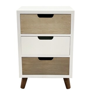 Dustin Three Drawer Side Table - Bed Bath & Beyond - 34059167