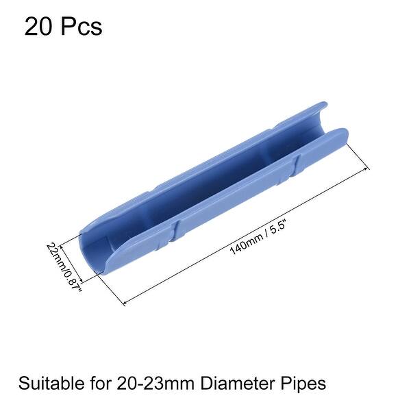20Pcs 22mm ID Plastic Greenhouse Frame Tube Clamp Pipe Film Clip ...
