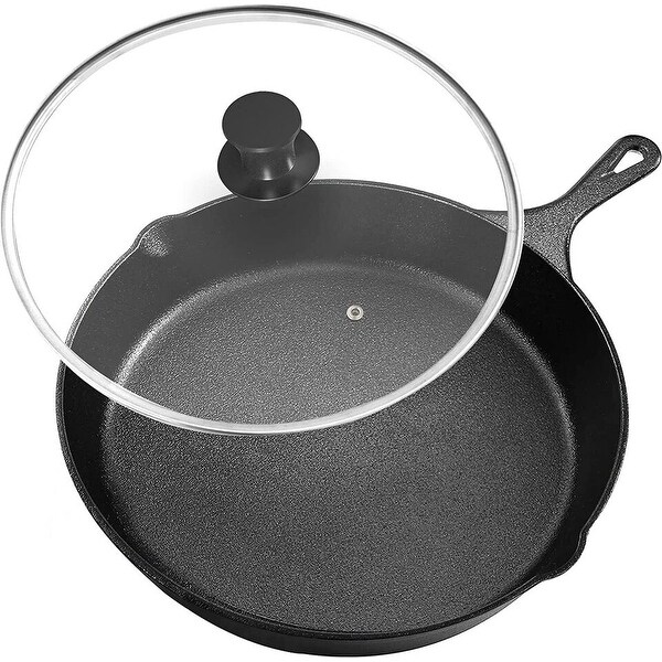 Kitchen Pre Seasoned Cast Iron Skillet with Lid Frying Pan On Sale Bed Bath Beyond 39201227