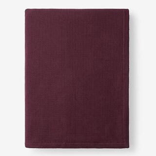 Full Size Cotton Weave Cotton Blanket Merlot - Bed Bath & Beyond - 40328692