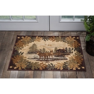Hearthside Autumn Leaves Rustic Lodge Area Rug - On Sale - Bed Bath ...