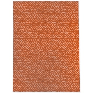 CHEVRON MOUNTAINS TERRACOTTA Area Rug By Kavka Designs - Bed Bath ...