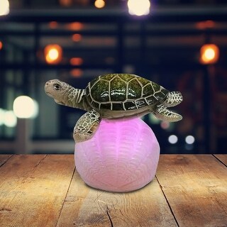 ICE ARMOR 3"H LED Sea Turtle on Shell Figurine - Bed Bath & Beyond ...