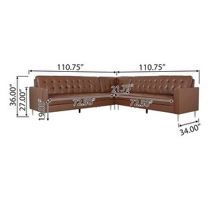 Mid-Century Modern Sofa Set Modular Sectional Sofa Couch Set - Bed Bath ...