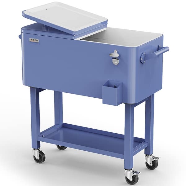 Detachable Upgraded 80QT Patio Cooler Wheeled with Tray - Bed Bath ...
