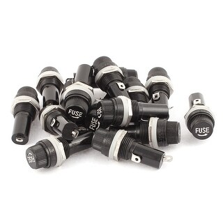 15 Pcs AC125V/15A 250V/10A 14mm Thread Panel Mounted Fuse Holder For ...