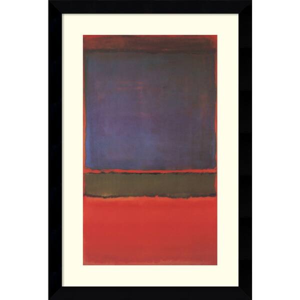 Framed Art Print 'No. 6 - Violet, Green and Red, 1951' by Mark Rothko ...