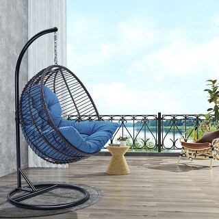 Collapsible Egg Swing Chairs, Modern Waterproof Patio Chairs with ...
