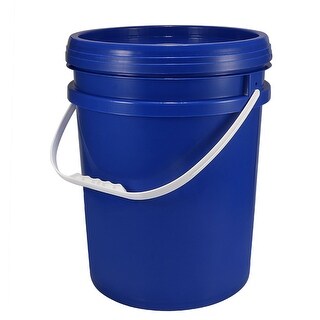 Plastic Paint Pail 18L Paint Can with Spout Lid, Blue - Bed Bath ...