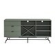 DH BASIC Modern Brown Retro 60-inch Dining Buffet and Sideboard with ...