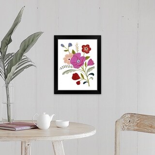 "Simple Flora III" Black Framed Print - Bed Bath & Beyond - 30224438