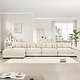 Roomfitters 130" Oversized Cloud Modular Sectional Sofa, Deep Seat ...