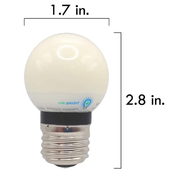 Viribright LED 25-Watt EQ G15 E26 Mini Globe Light Bulb - Bed Bath & Beyond - 38914030