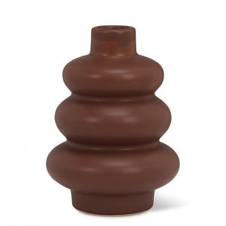 Dark Brown Trio Stack Bud Vase - Bed Bath & Beyond - 42008327