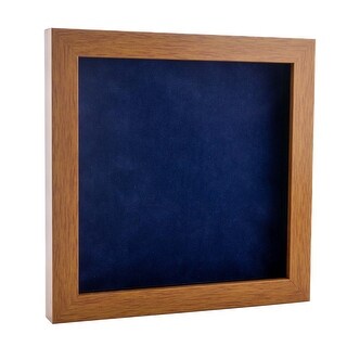 30x30 Shadow Box Frame Light Brown Wood | 3/4" Usable Display Depth ...