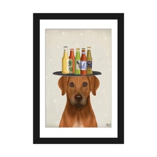 iCanvas "Rhodesian Ridgeback Beer Lover" by Fab Funky - Bed Bath ...