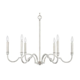 Capital Lighting Demi 6 Light 32" Wide Taper Candle Chandelier - Bed ...