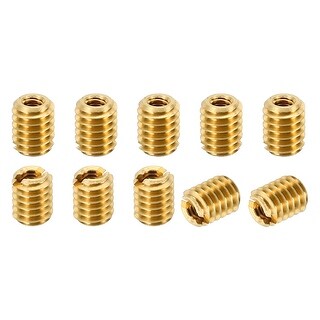 Brass Threaded Repair Insert Nut, 10Pcs Reducing Nut Reducer Screw 5mm ...